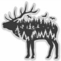 Elk Custom-Cut Vinyl Sticker. Sticker | Zazzle