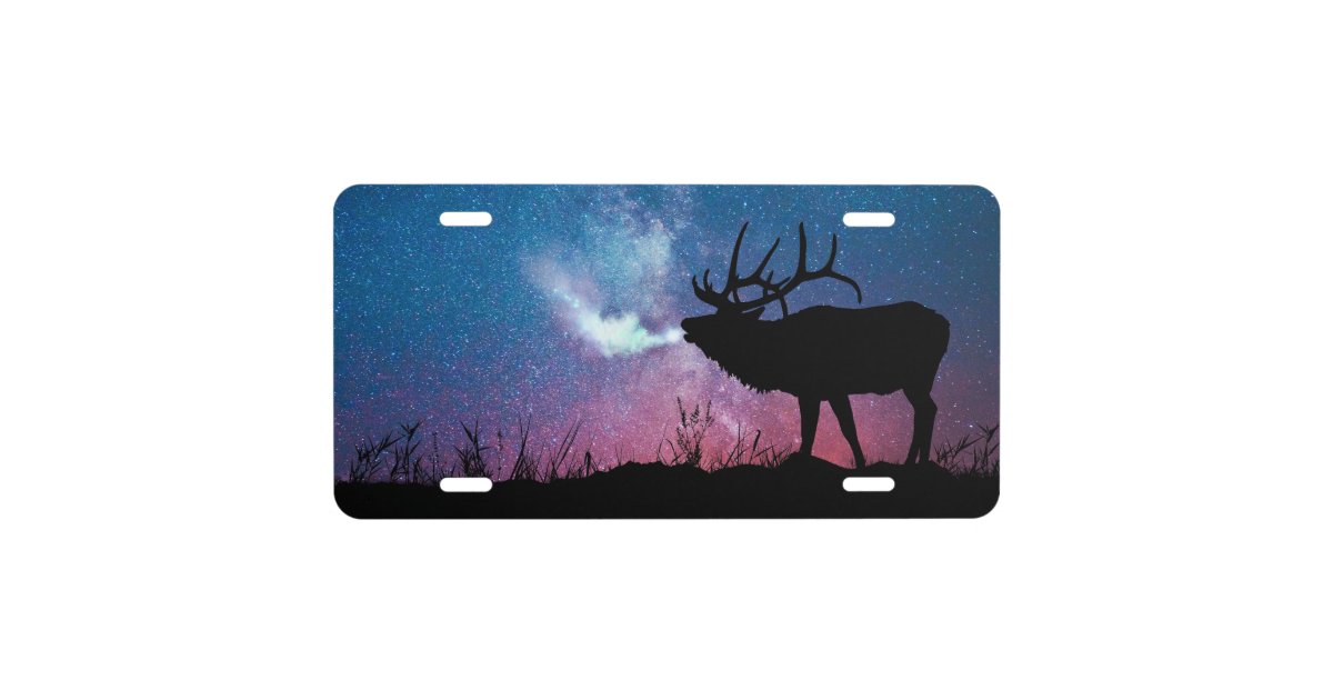 Elk License Plate | Zazzle