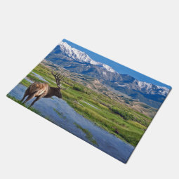 Elk - Rocky Mountains Doormat | Zazzle