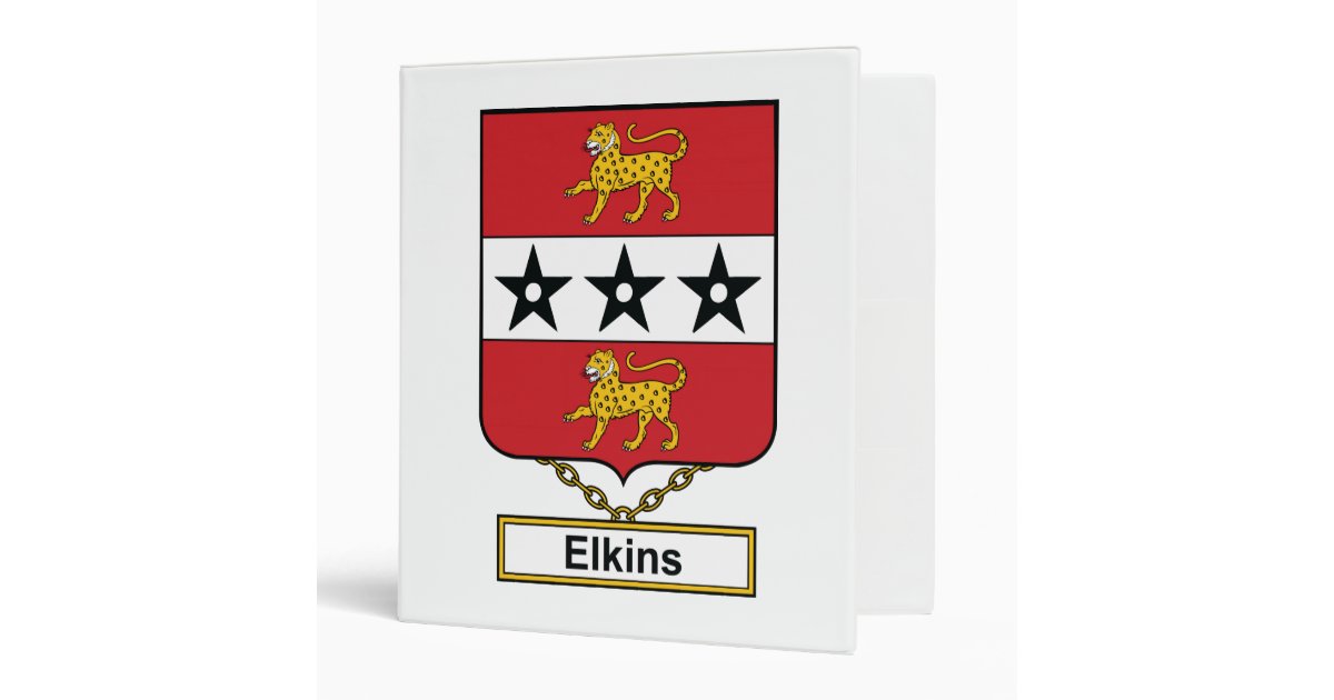Elkins Family Crest Binder | Zazzle