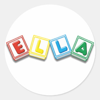 Ella Stickers | Zazzle