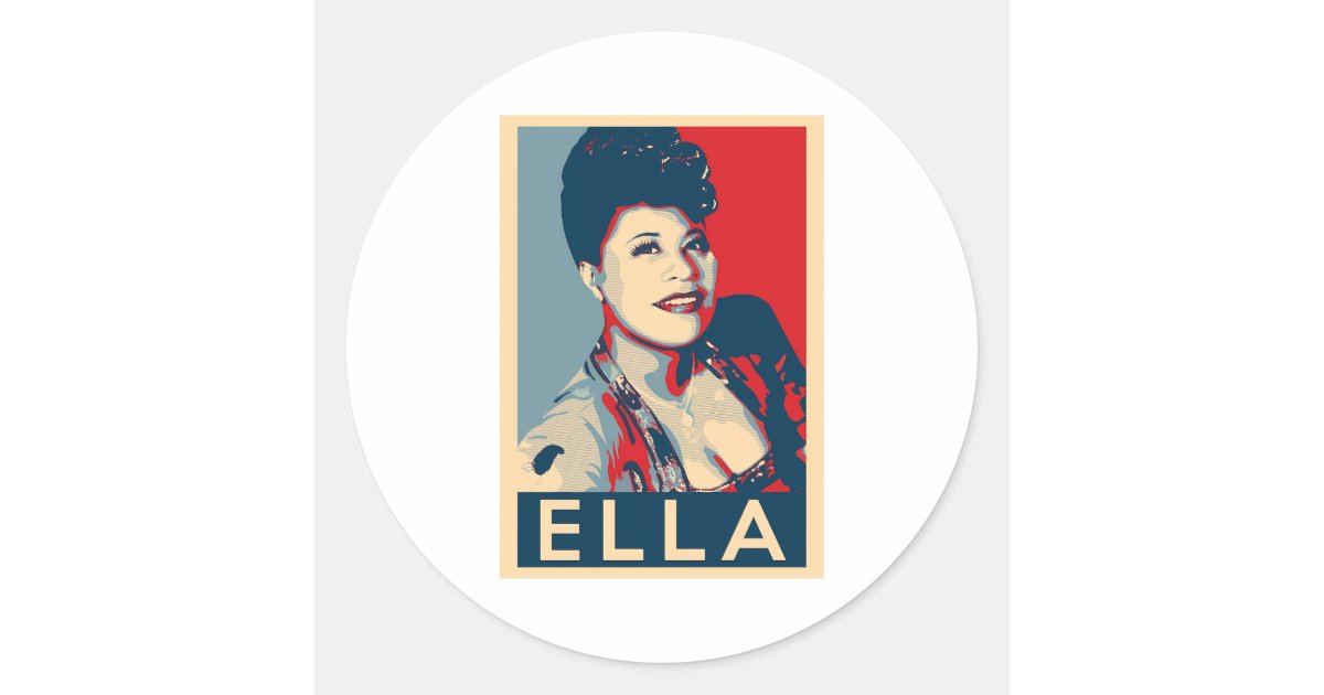 Ella Fitzgerald Classic Round Sticker | Zazzle