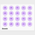 Ella in Purple Classic Round Sticker | Zazzle
