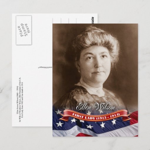 Ellen Wilson, First Lady of the U.S. Postcard | Zazzle