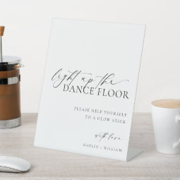 Ellesmere Light Up The Dance Floor Glow Stick Sign | Zazzle
