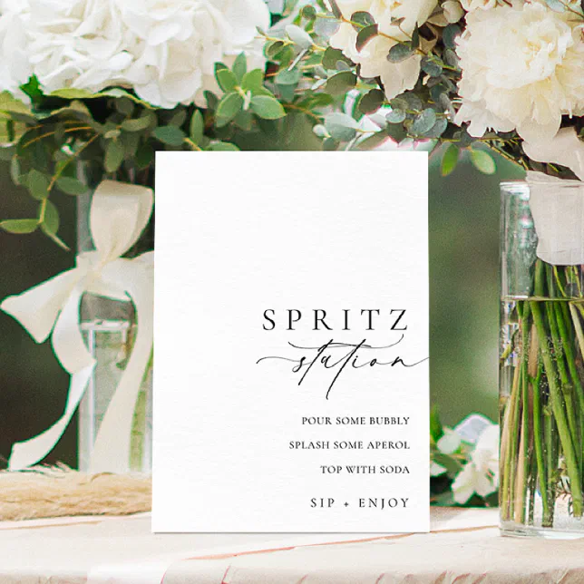 Ellesmere Modern Minimal Spritz Station Foam Board | Zazzle