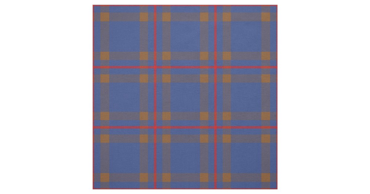 Elliot Tartan Print Fabric | Zazzle