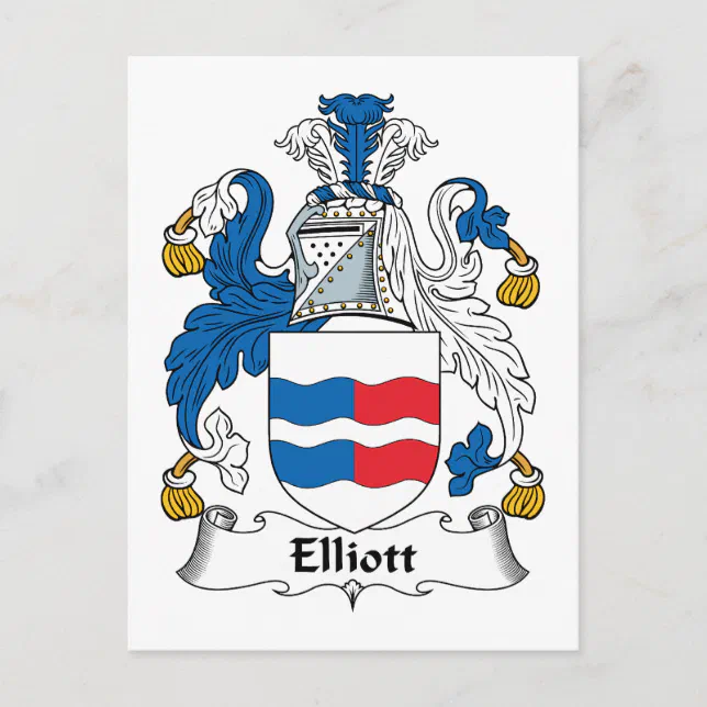 Elliott Family Crest Postcard | Zazzle