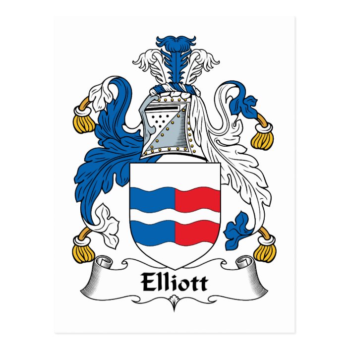 Elliott Family Crest Postcard | Zazzle.com
