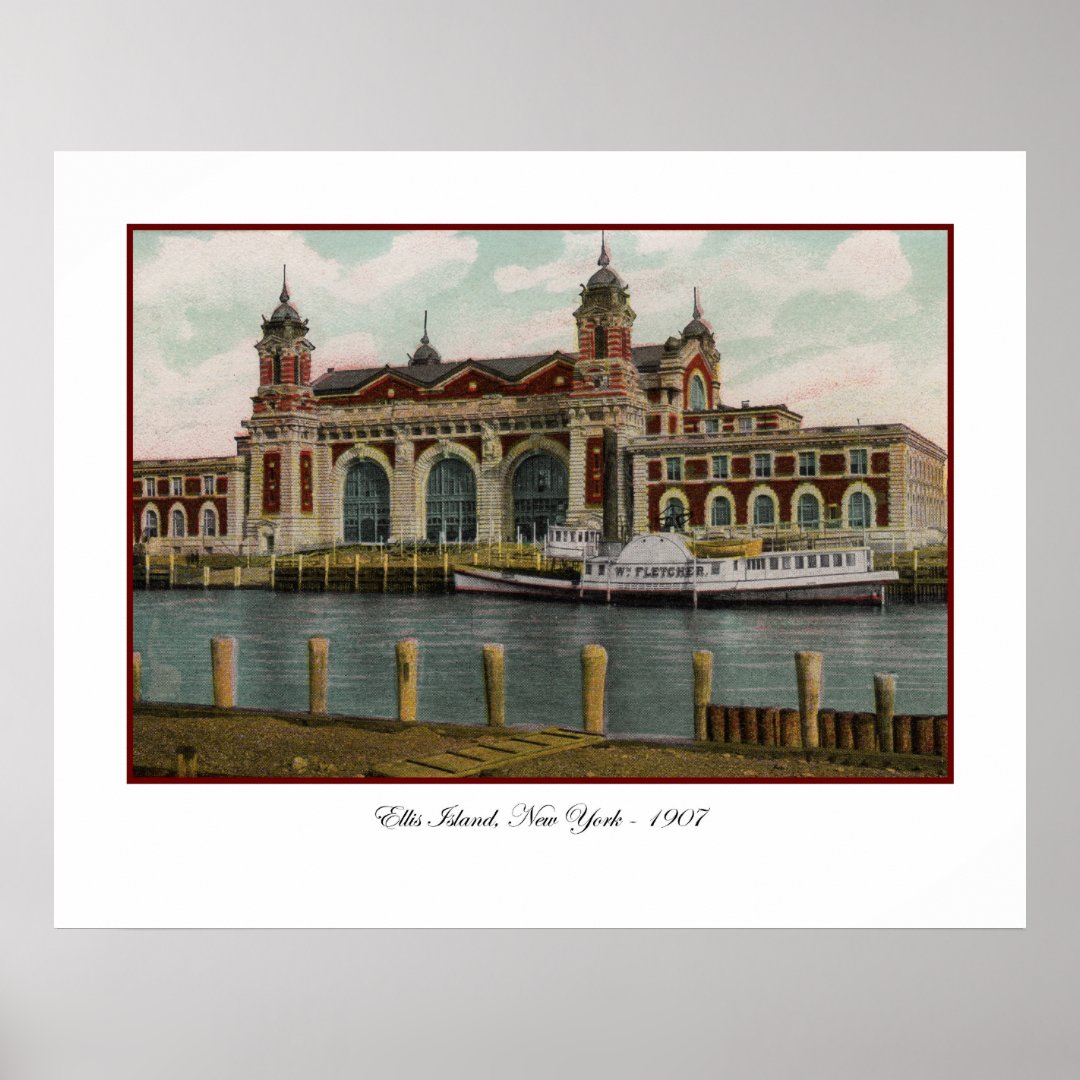 Ellis Island Poster | Zazzle
