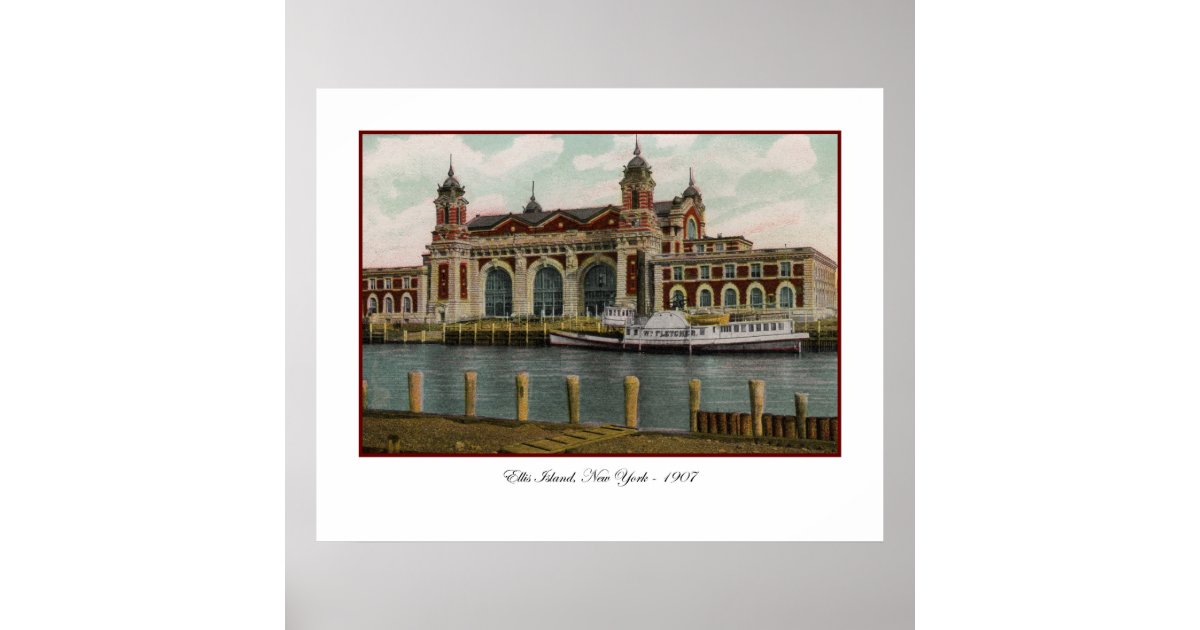 Ellis Island Poster | Zazzle