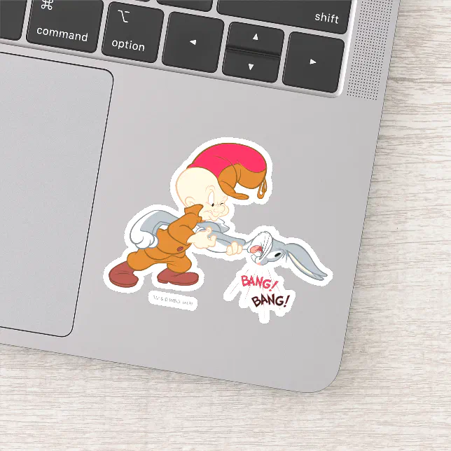 ELMER FUDD™ and BUGS BUNNY™ Sticker | Zazzle