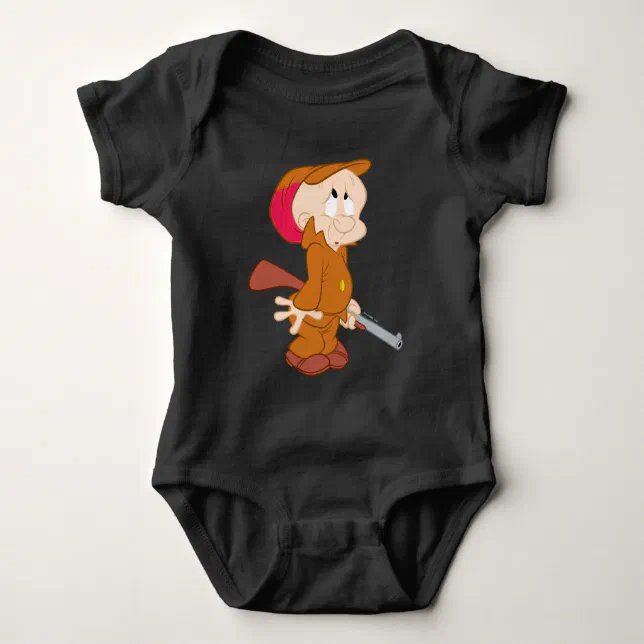 ELMER FUDD™ | Scared Pose Baby Bodysuit | Zazzle