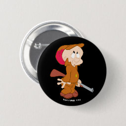 ELMER FUDD™ | Scared Pose Button | Zazzle