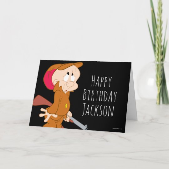 ELMER FUDD™ | Scared Pose Card | Zazzle.com