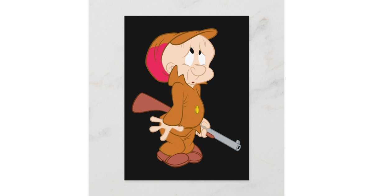 ELMER FUDD™ | Scared Pose Postcard | Zazzle