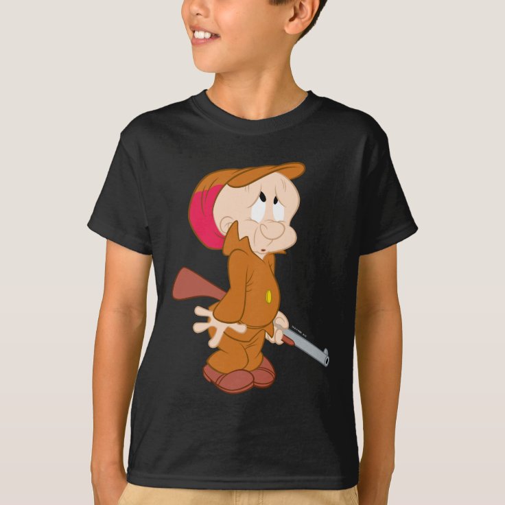 ELMER FUDD™ | Scared Pose T-Shirt | Zazzle
