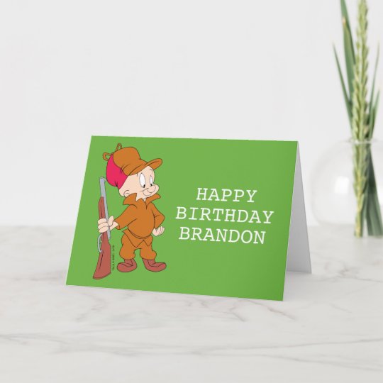 ELMER FUDD™ | With Gun Card | Zazzle.com