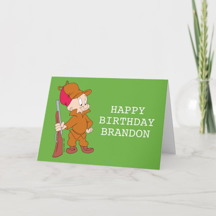 ELMER FUDD™ | With Gun Card | Zazzle.com