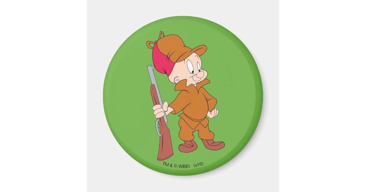ELMER FUDD™ | With Gun Magnet | Zazzle
