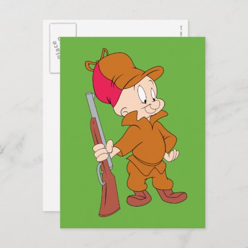 ELMER FUDD™ | With Gun Postcard | Zazzle
