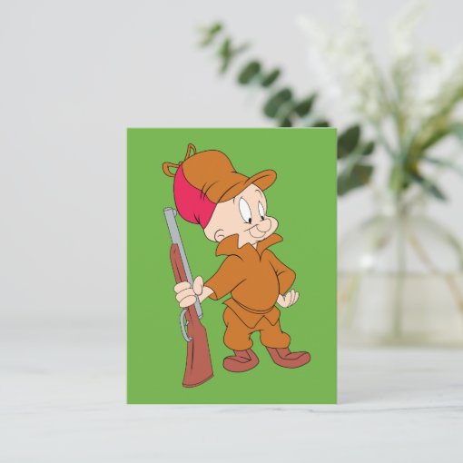 ELMER FUDD™ | With Gun Postcard | Zazzle
