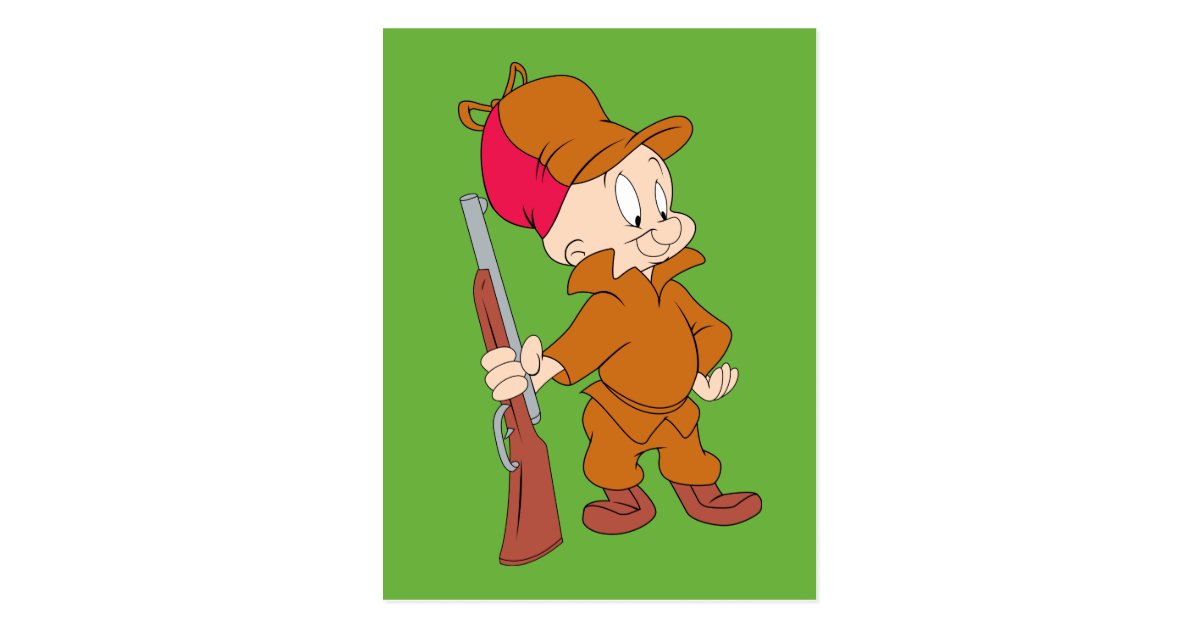 ELMER FUDD™ | With Gun Postcard | Zazzle.com