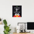 Elmo | 2nd Birthday Welcome Poster | Zazzle