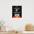 Elmo | 2nd Birthday Welcome Poster | Zazzle