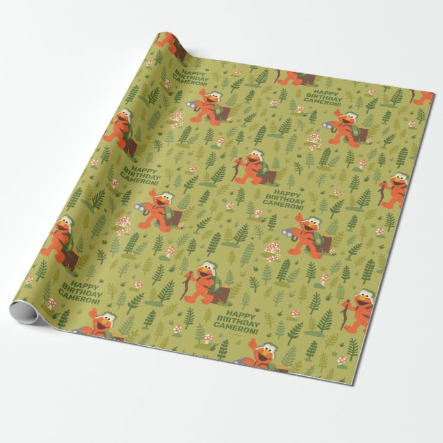 Elmo and Abby Birthday Wrapping Paper | Zazzle