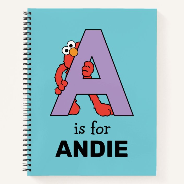Elmo Alphabet | A Purple Notebook | Zazzle.com
