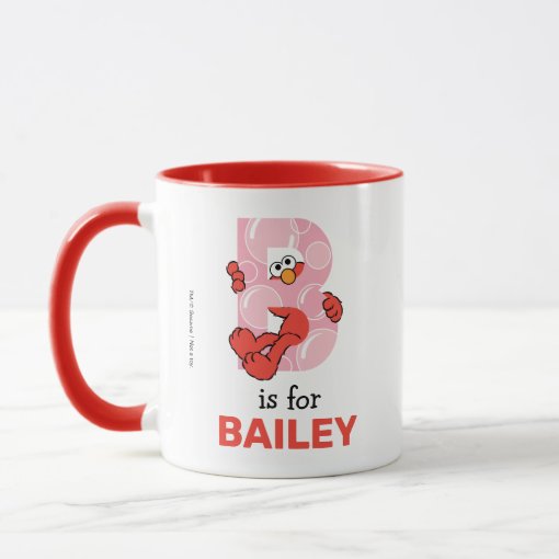Elmo Alphabet | B Bubbles Mug | Zazzle