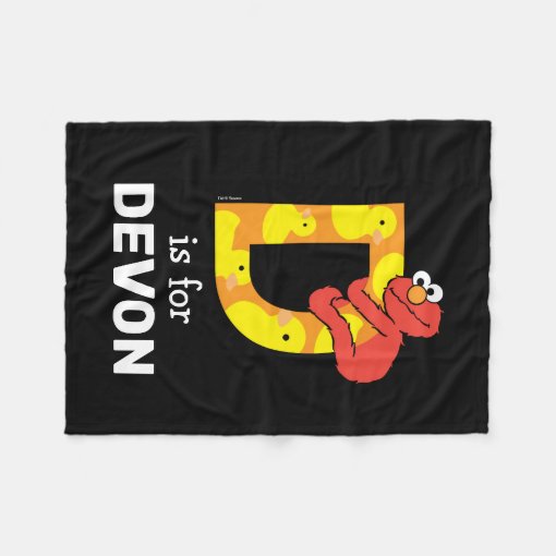 Elmo Alphabet | D Duck Fleece Blanket | Zazzle