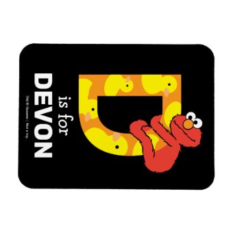 Elmo Alphabet | D Duck Magnet | Zazzle