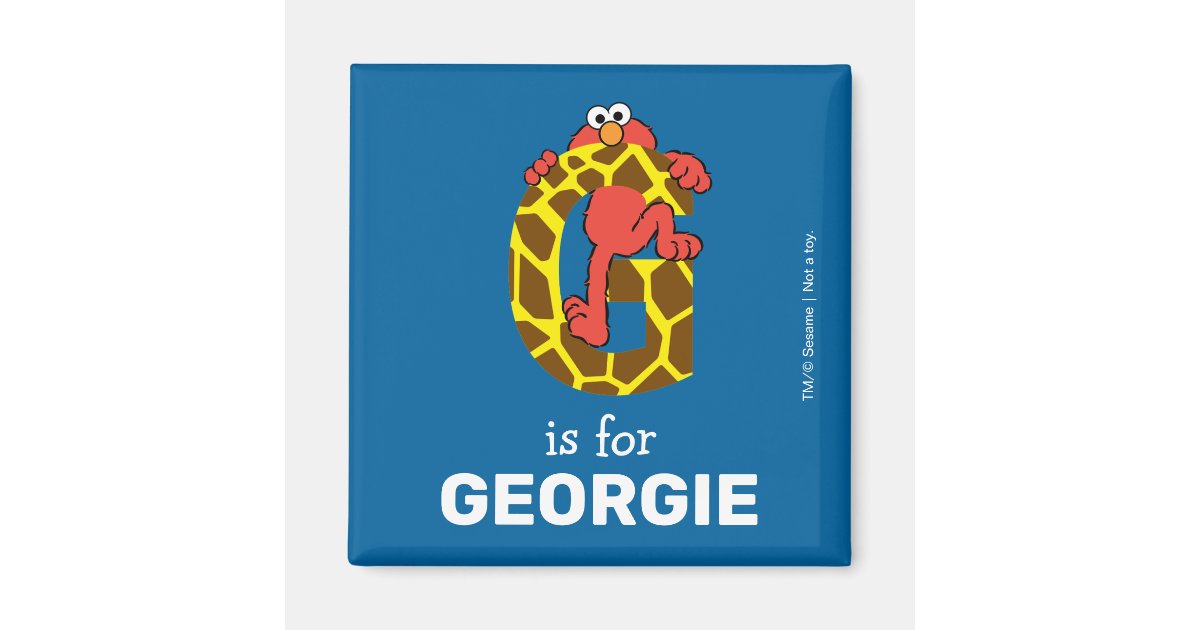 Elmo Alphabet | G Giraffe Magnet | Zazzle