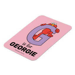 Elmo Alphabet | G Purple Magnet | Zazzle
