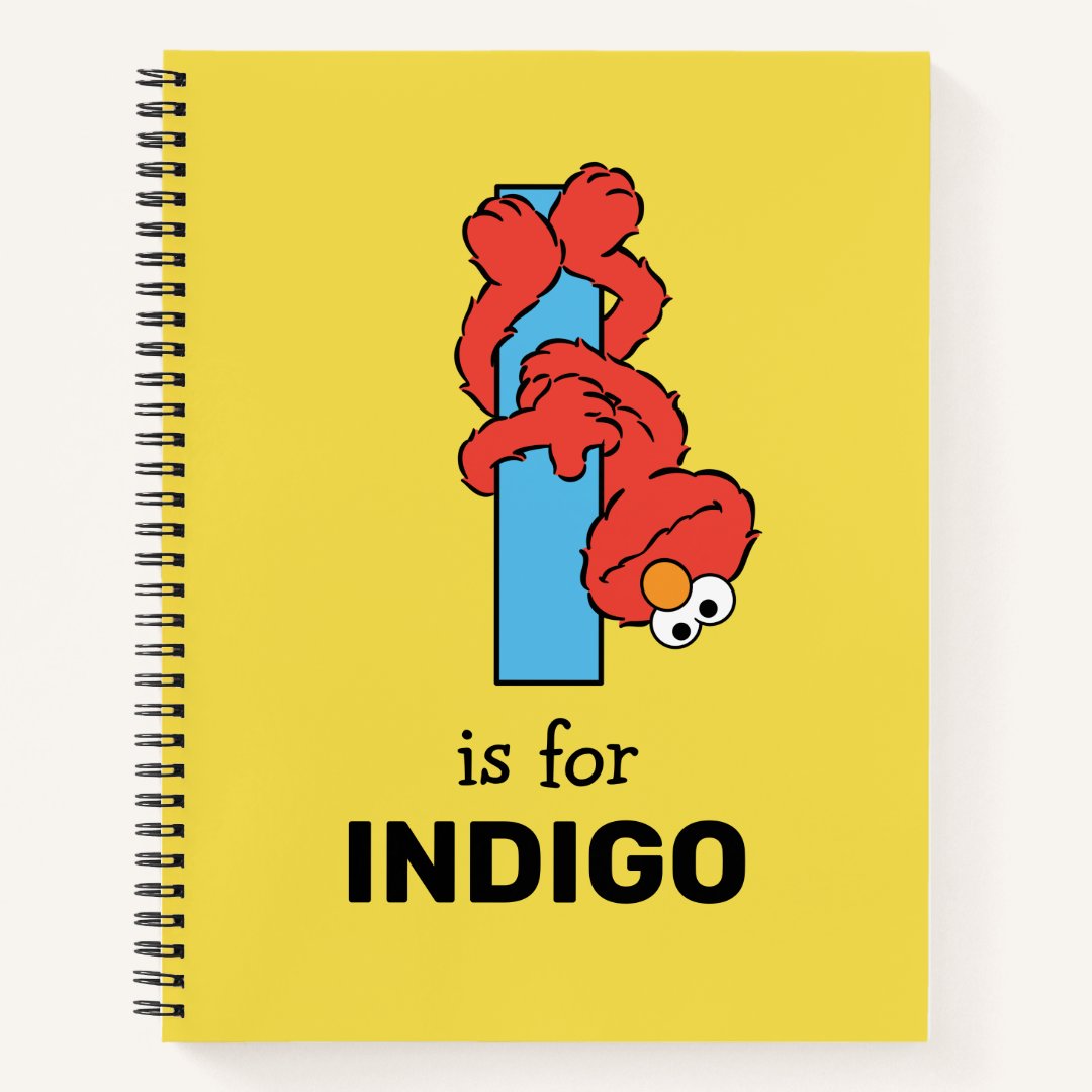 Elmo Alphabet | I Blue Notebook | Zazzle