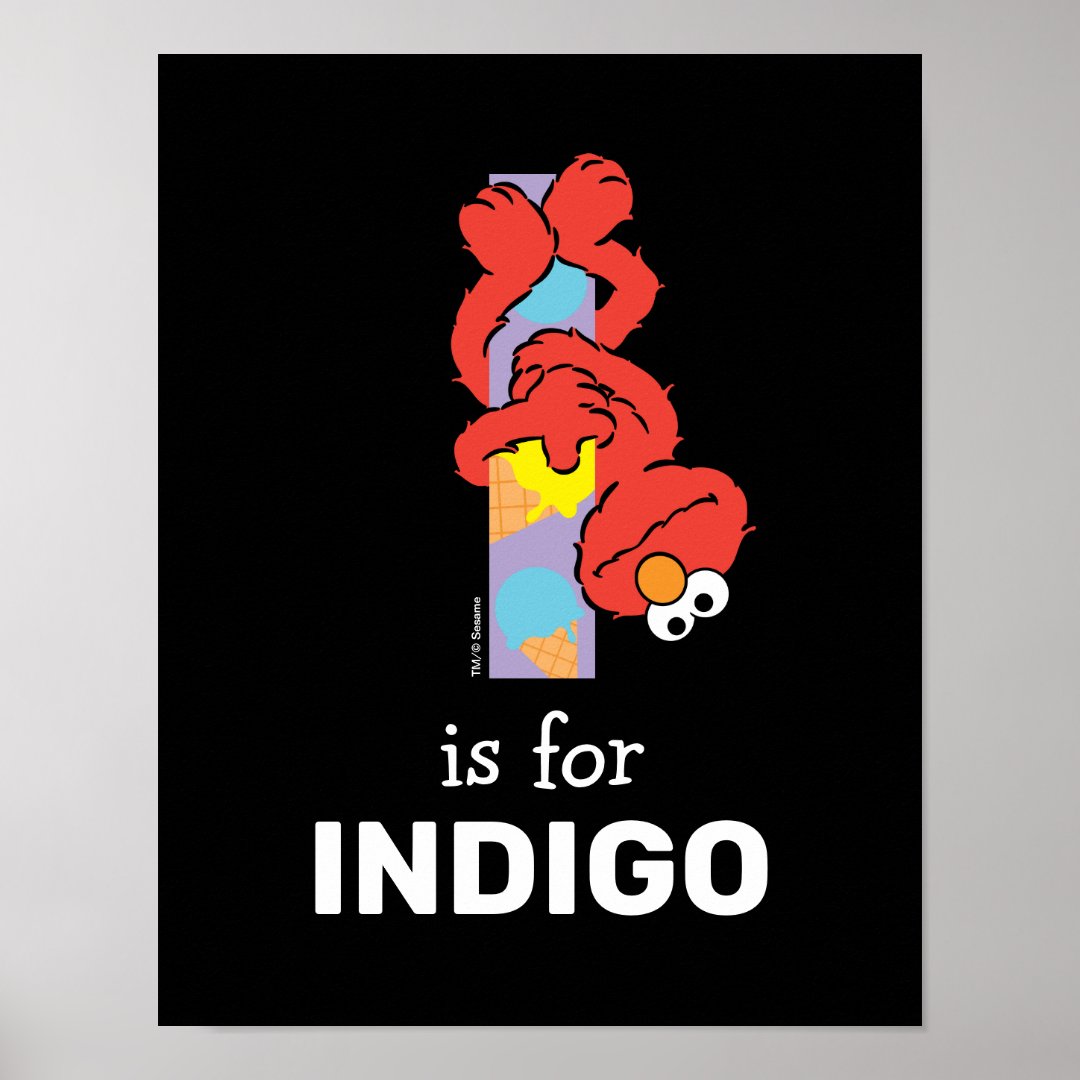 Elmo Alphabet | I Ice Cream Poster | Zazzle