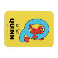 Elmo Alphabet | Q Blue Magnet | Zazzle