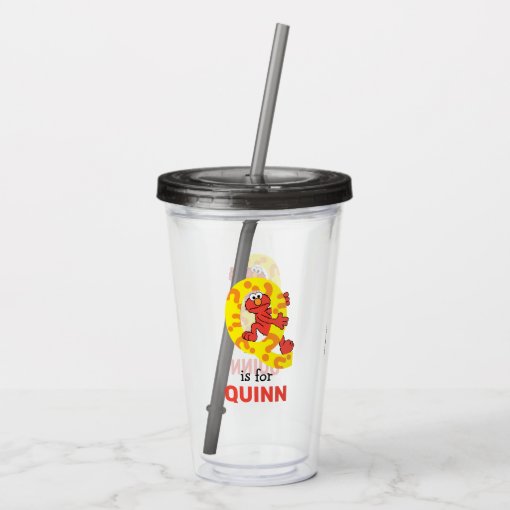 Elmo Alphabet | Q Question Mark Acrylic Tumbler | Zazzle