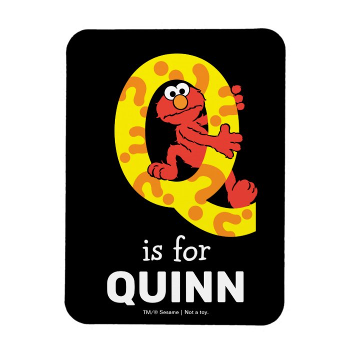 Elmo Alphabet | Q Question Mark Magnet | Zazzle.com