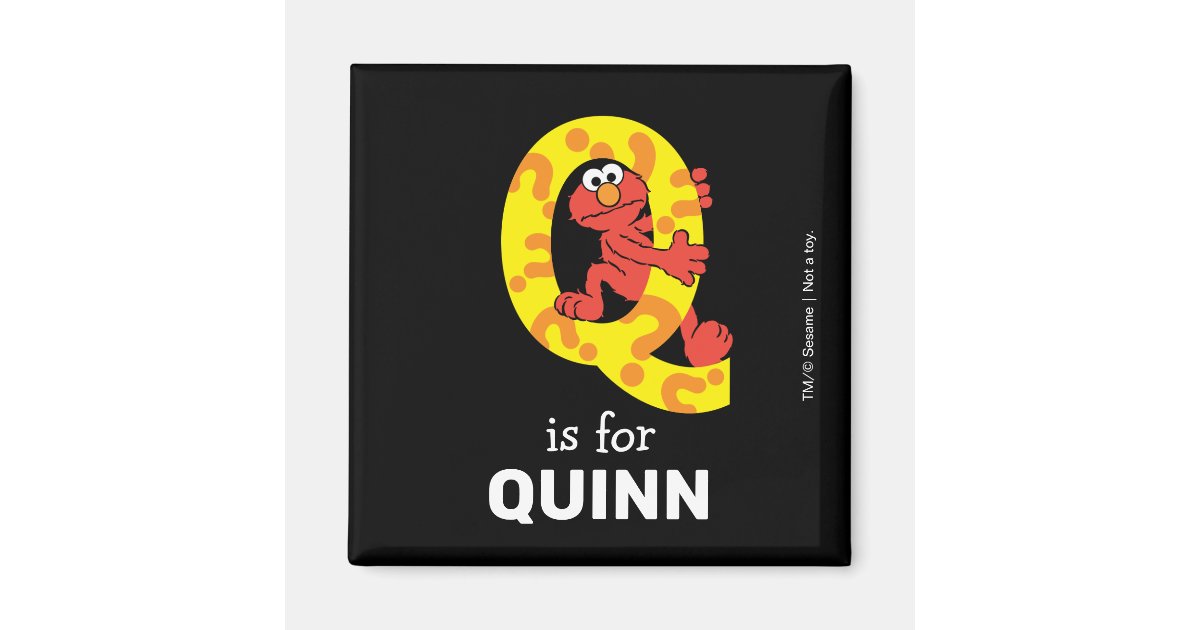 Elmo Alphabet | Q Question Mark Magnet | Zazzle