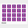 Elmo Alphabet | S Blue Square Sticker | Zazzle