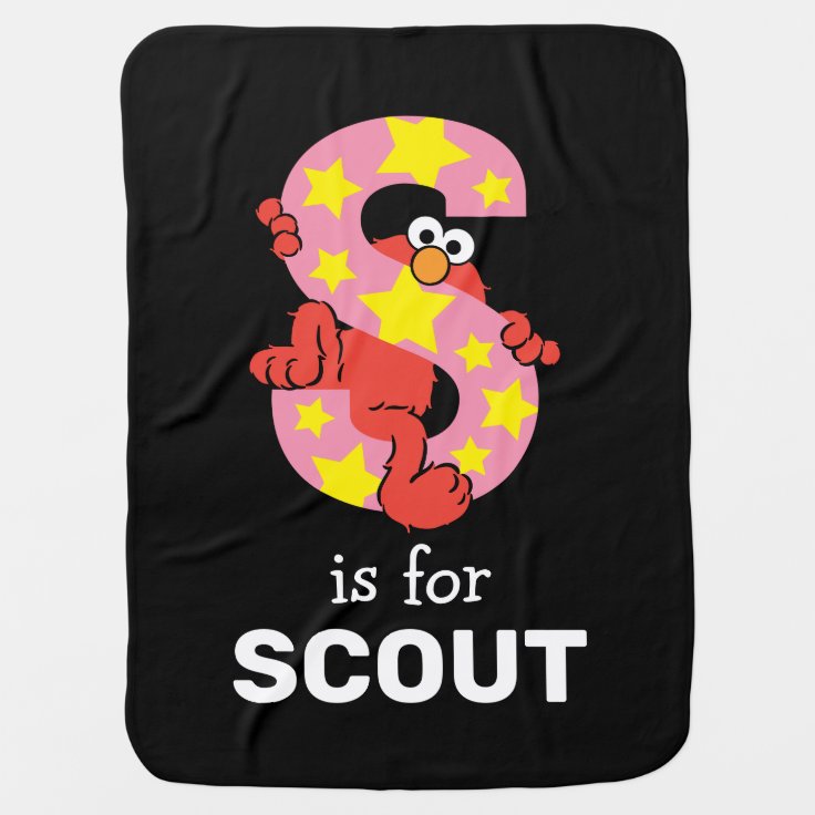 Elmo Alphabet | S Star Baby Blanket | Zazzle