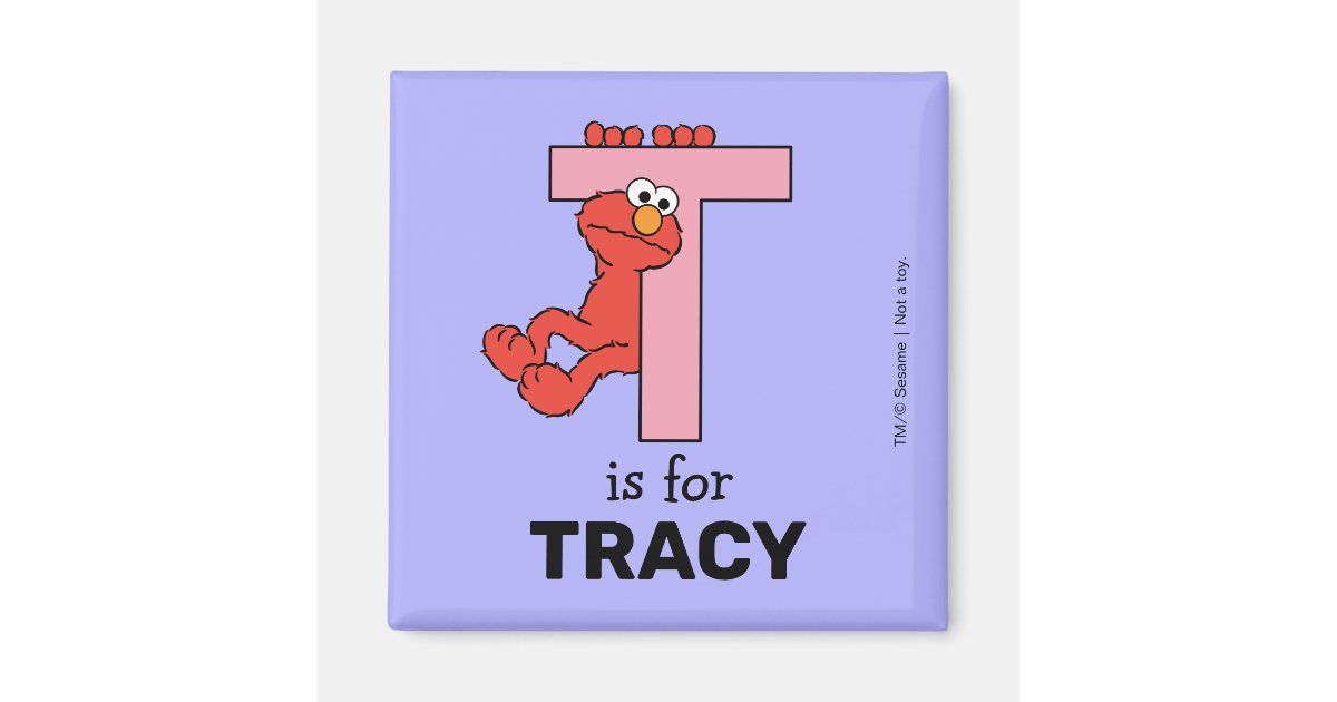 Elmo Alphabet | T Pink Magnet | Zazzle