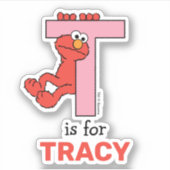Elmo Alphabet | T Pink Sticker | Zazzle