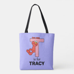 Elmo Alphabet | T Pink Tote Bag | Zazzle