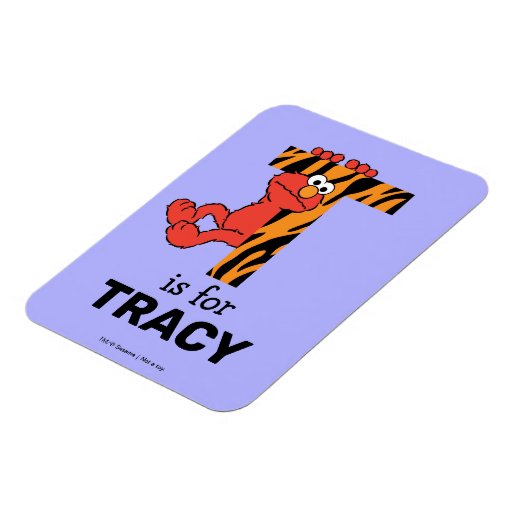 Elmo Alphabet | T Tiger Magnet | Zazzle