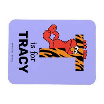 Elmo Alphabet | T Tiger Magnet | Zazzle