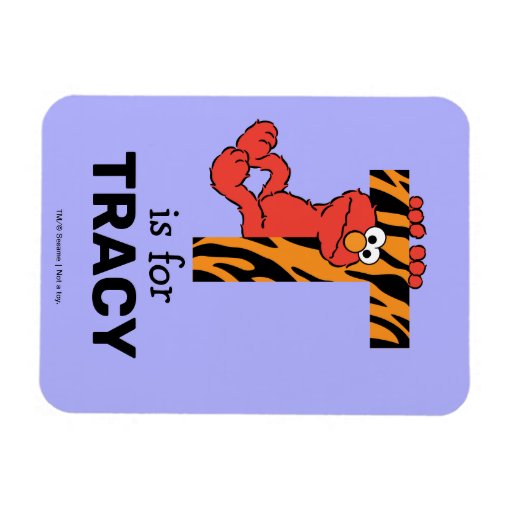 Elmo Alphabet | T Tiger Magnet | Zazzle